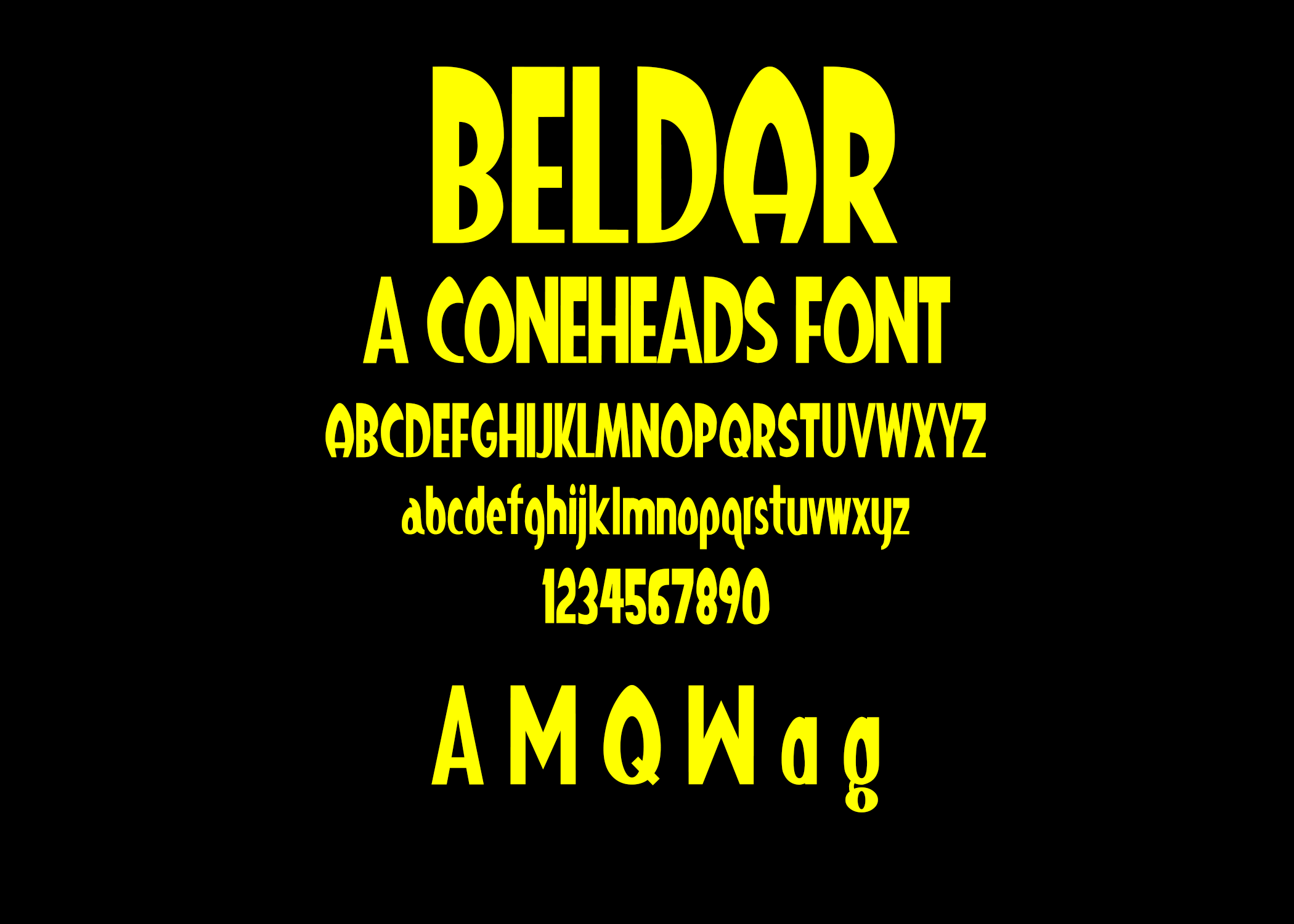 Beldar Coneheads Font by BNGDeviant on DeviantArt