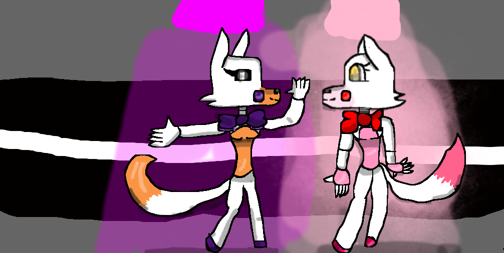 fnaf mangle and lolbit by LIZZY190 on DeviantArt