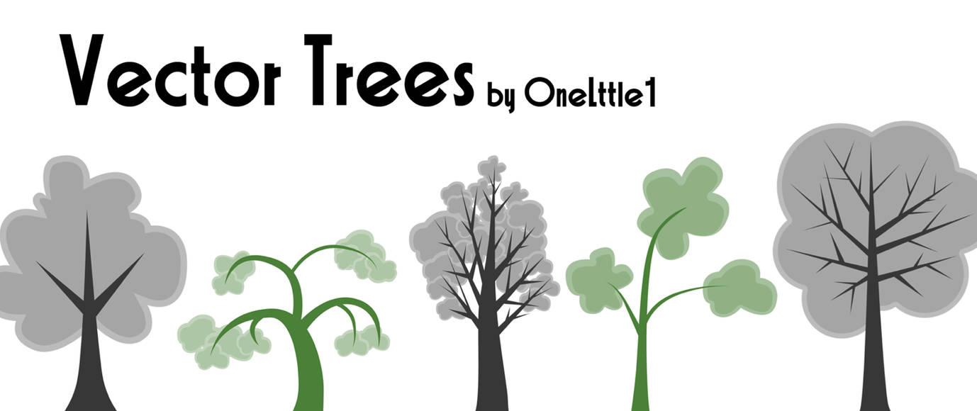 Vector Tree Pack by OneLttle1 on DeviantArt