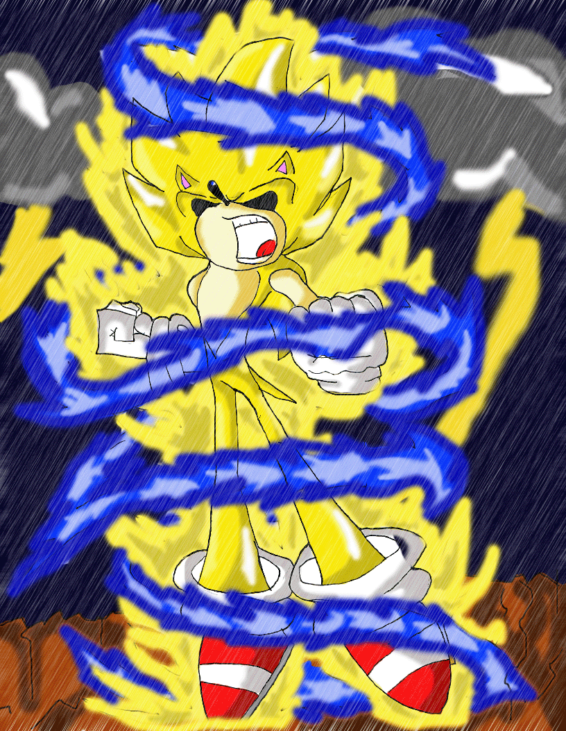 Hyper Sonic-DBZ Style by sonicfan1987 on DeviantArt