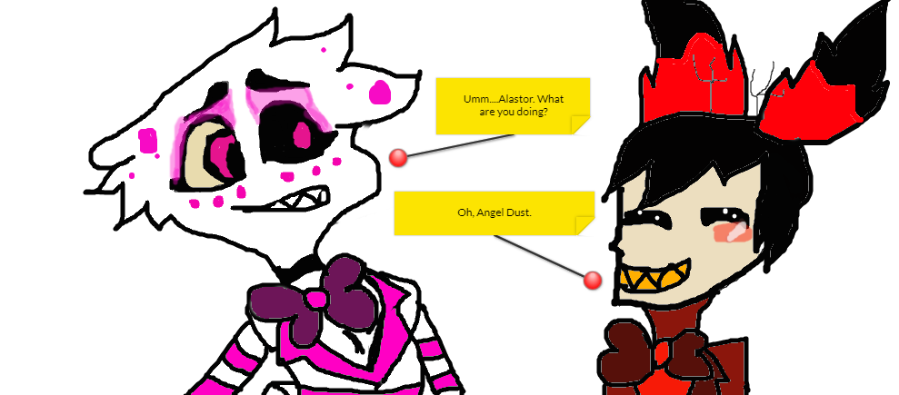 Alastor Flirting With Angel Dust By Radioheart On Deviantart