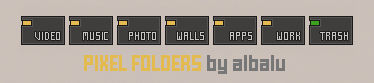 Pixel Folders by albalu on DeviantArt
