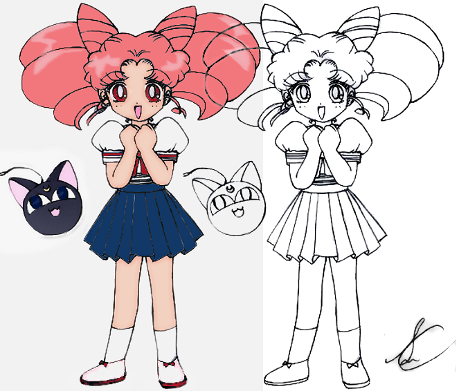 Chibiusa - [Sailor Moon] by SidselC on DeviantArt