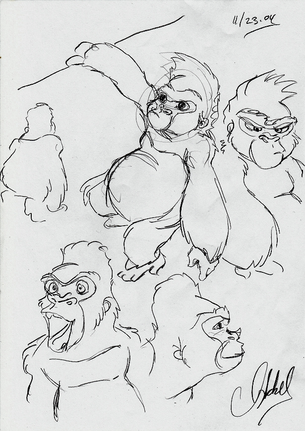 Terk sketch [Disney's Tarzan] by SidselC on DeviantArt
