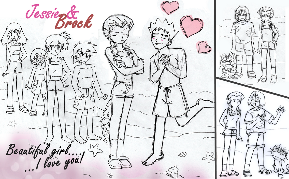 Stupid Twerp - Brock/Jessie [Pokemon] by SidselC on DeviantArt