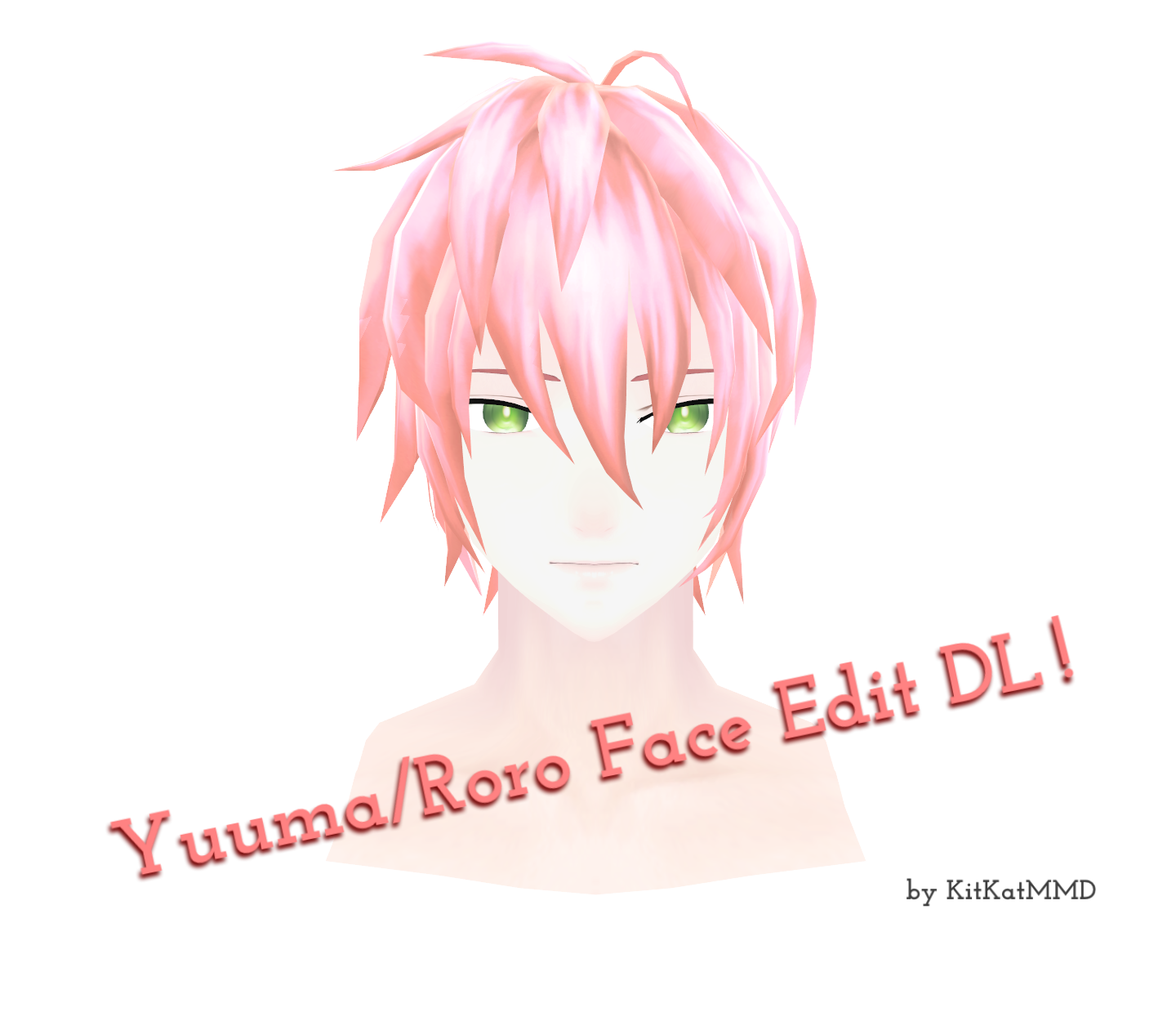Yuuma Face Edit - Download! by KitKatMMD on DeviantArt