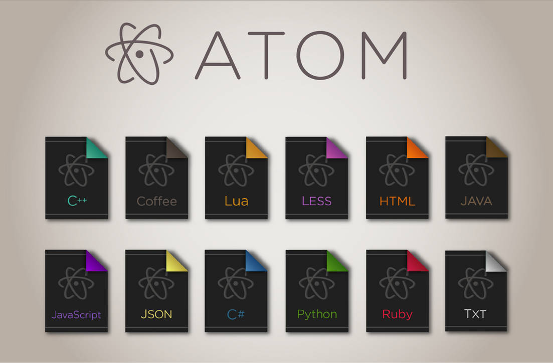 Atom File Icons by BStevenson on DeviantArt