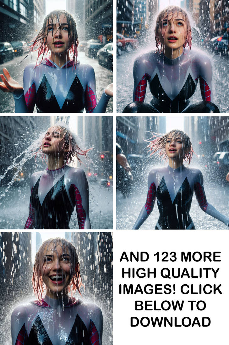 Soaked Spider-Gwen Pack 1 (128 images) by gull47 on DeviantArt