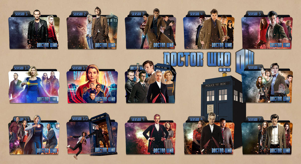 Doctor Who Main Folder + Seasons 1-13 Folder Icons by ...