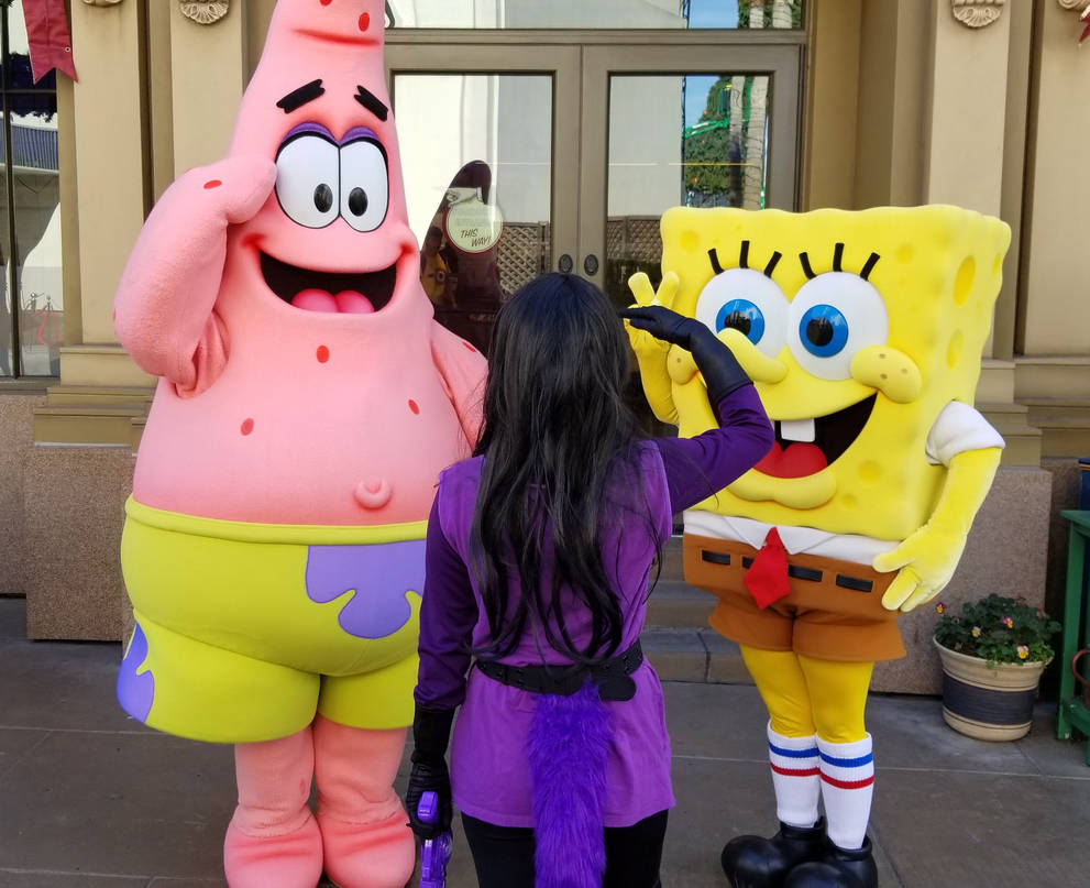 I as K-Girl greeted to Spongebob and Patrick Star by BerryViolet on ...