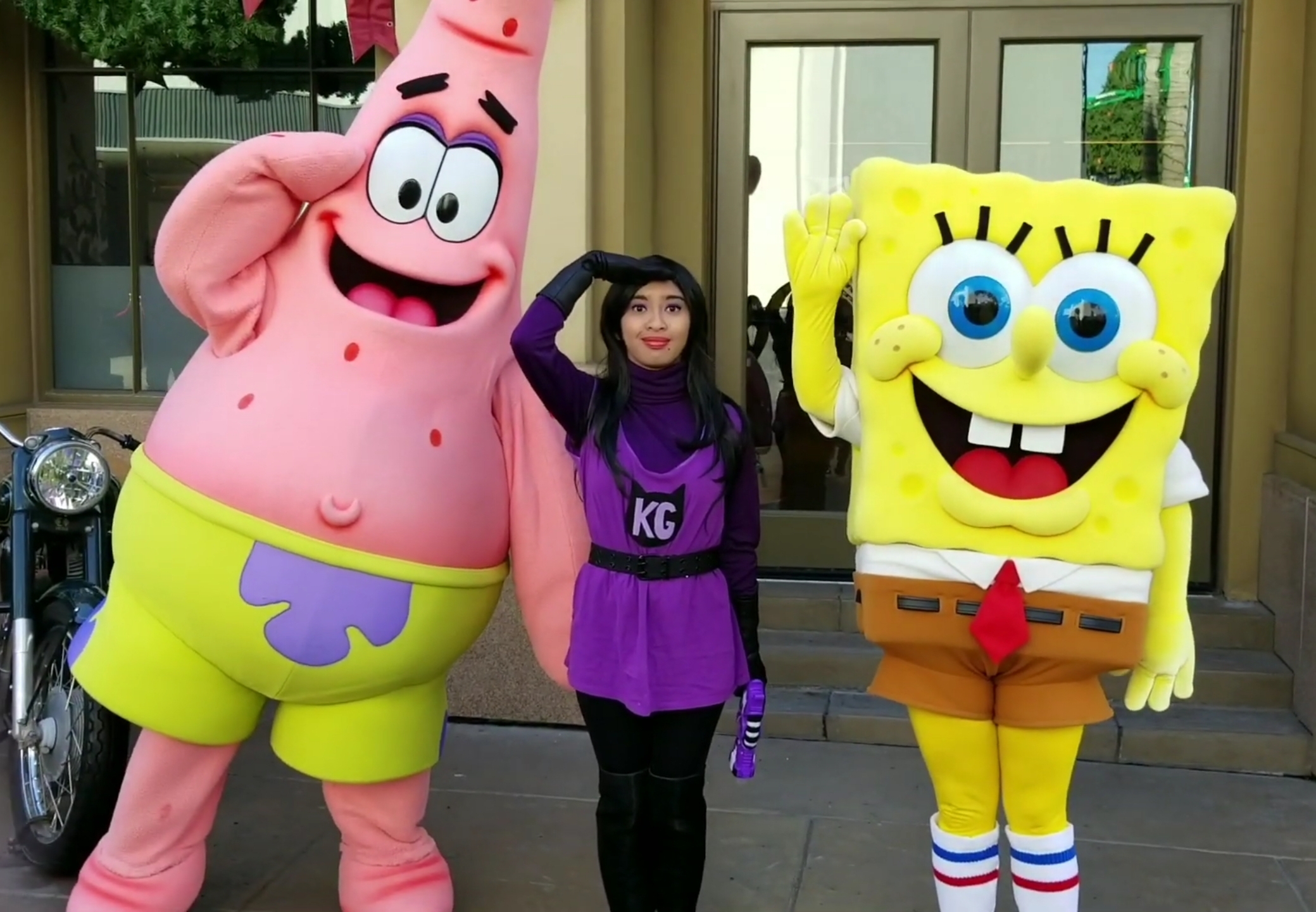 I as K-Girl poses with Spongebob and Patrick Star by BerryViolet on ...