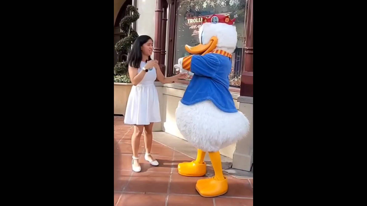 Disneyland compilation of Donald Duck's hugs 2023 by BerryViolet on DeviantArt