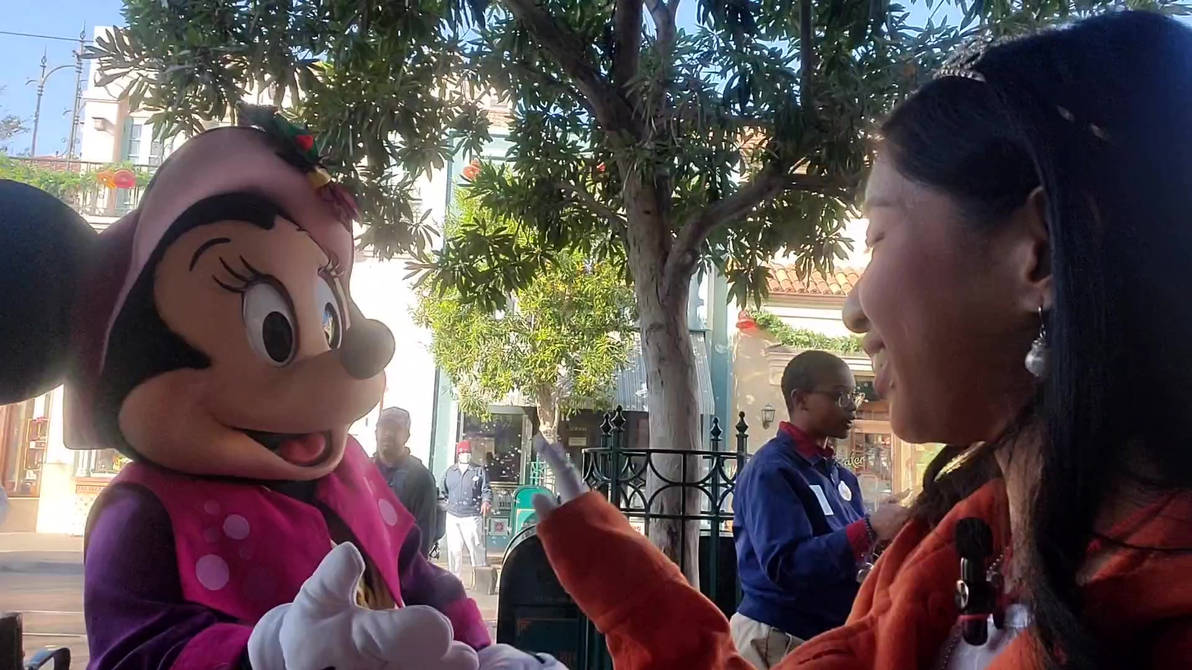 DCA Winter Minnie Mouse kisses me as a princess by BerryViolet on ...