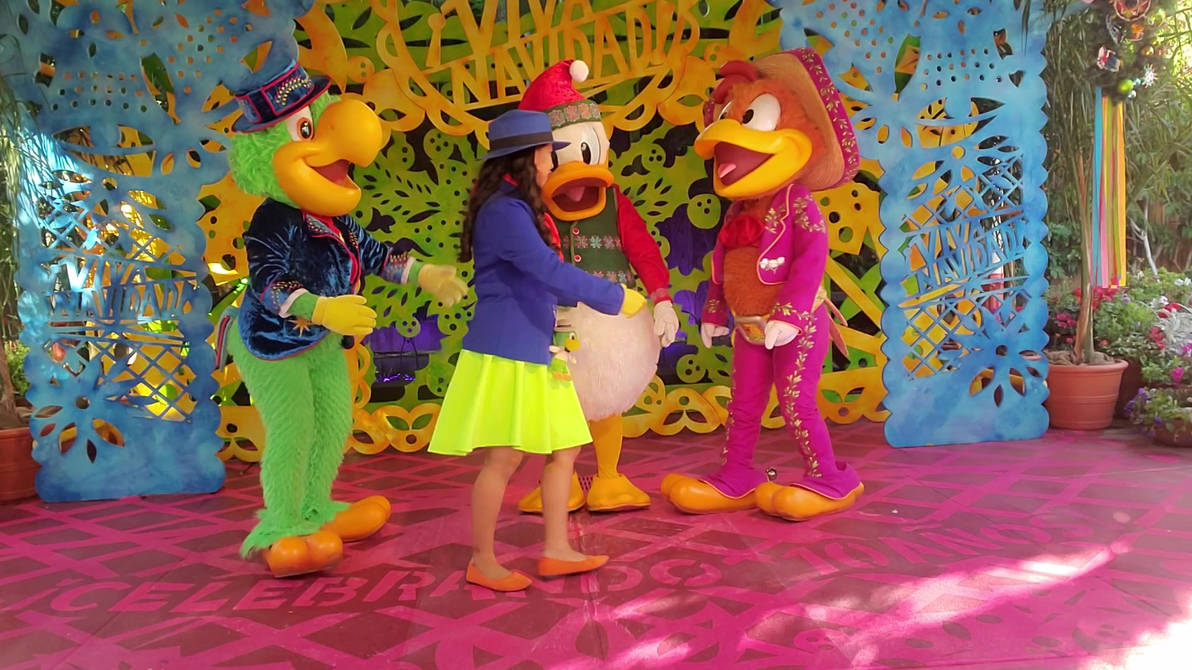 I as blue Josie Carioca tango dance with Jose by BerryViolet on DeviantArt