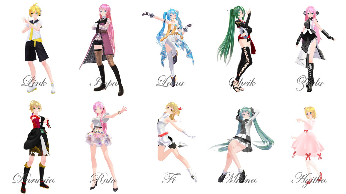 [MMD] Hyrule Warriors pose pack 1 by VioletCrystal259 on DeviantArt