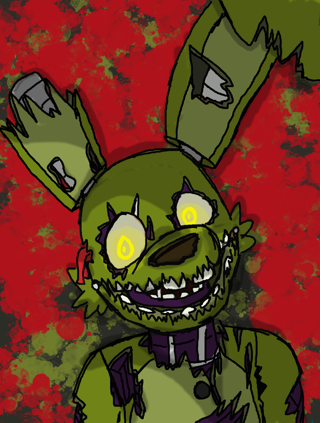springtrap#2 by ReeseDraws on DeviantArt