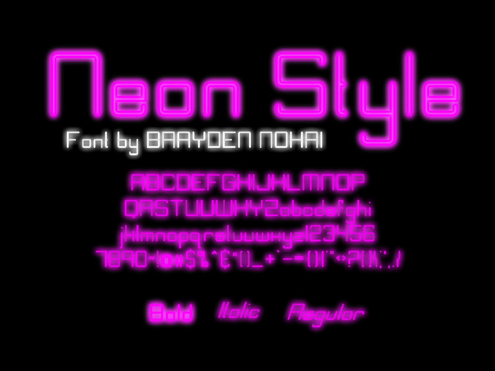 Neon Style by BraydenNohaiDeviant on DeviantArt