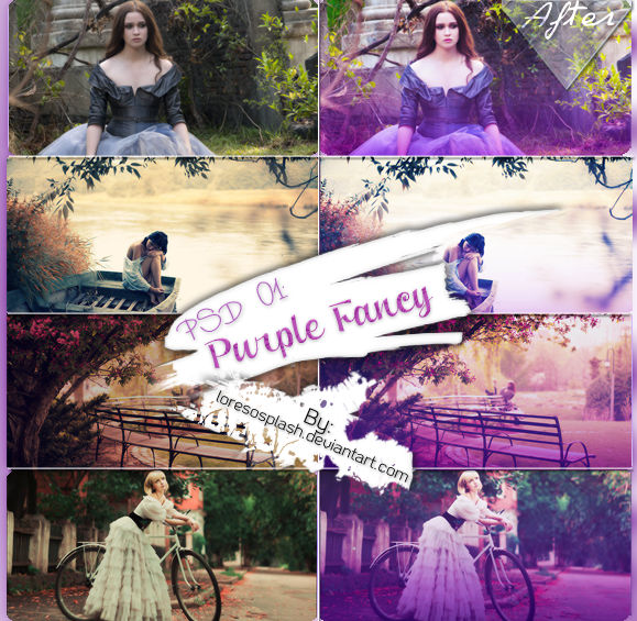 PSD Coloring 01 'Purple Fancy' by LoreSoSplash on DeviantArt