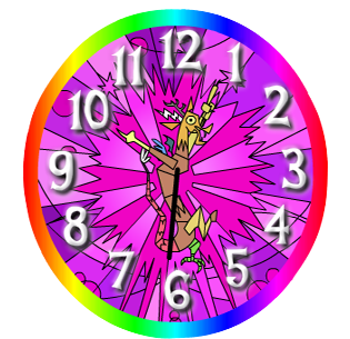 Discord's Clock 1.0- Stained Glass- Flash by GrekBronyMX95 on DeviantArt