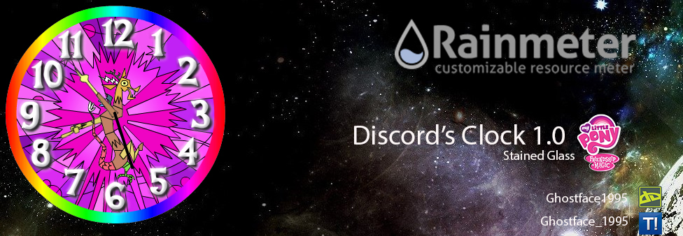 Discord's Clock 1.0- Stained Glass by GrekBronyMX95 on DeviantArt