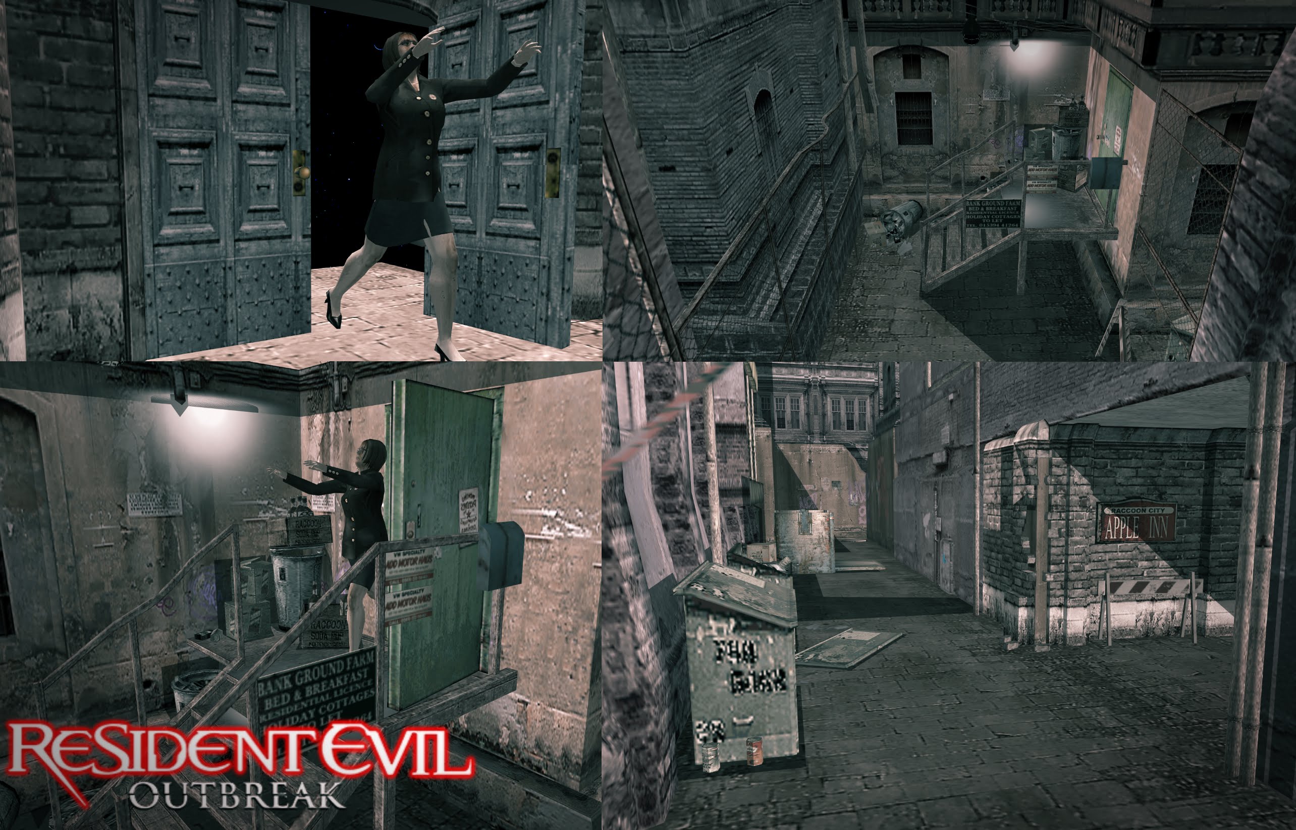 Resident Evil Outbreak Apple Inn Alley (XPS) by Tyrant0400Tp on DeviantArt