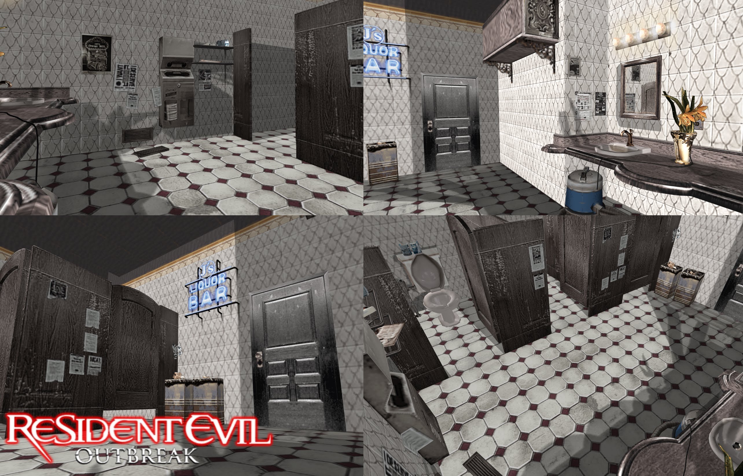 Resident Evil Outbreak Womens Bathroom XPS by Tyrant0400Tp on DeviantArt