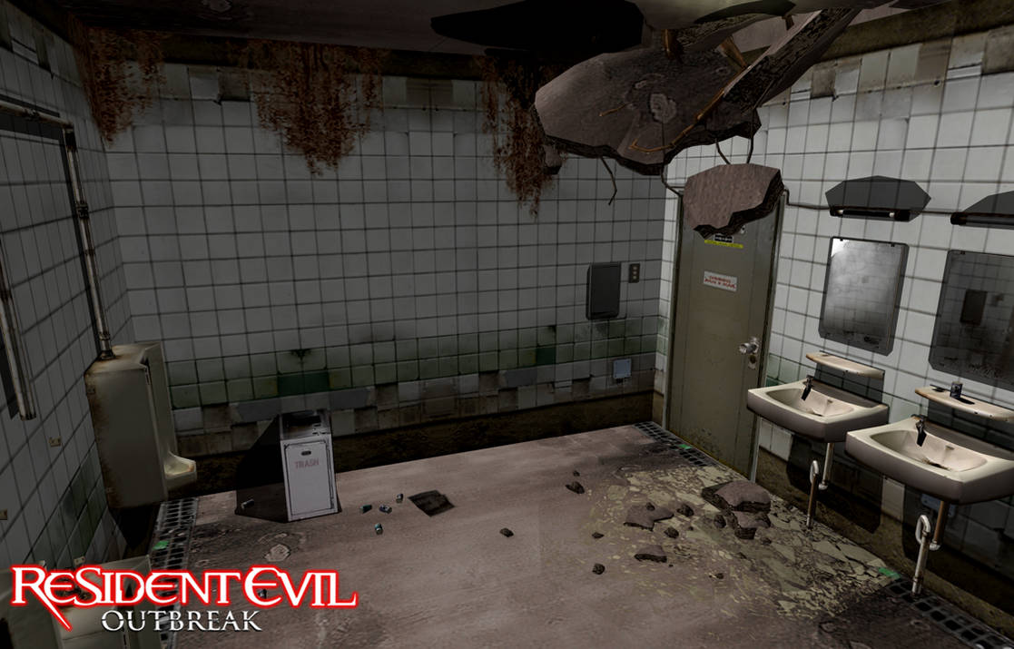 Resident Evil Outbreak Mens Restroom (West) by Tyrant0400Tp on DeviantArt