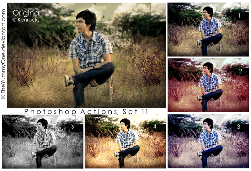 Photoshop Actions, Set 11 by TheYummyOne on DeviantArt