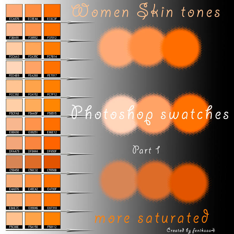 women skin tones part 1 by feniksas4 on DeviantArt women skin tones part 1 by feniksas4 on DeviantArt
