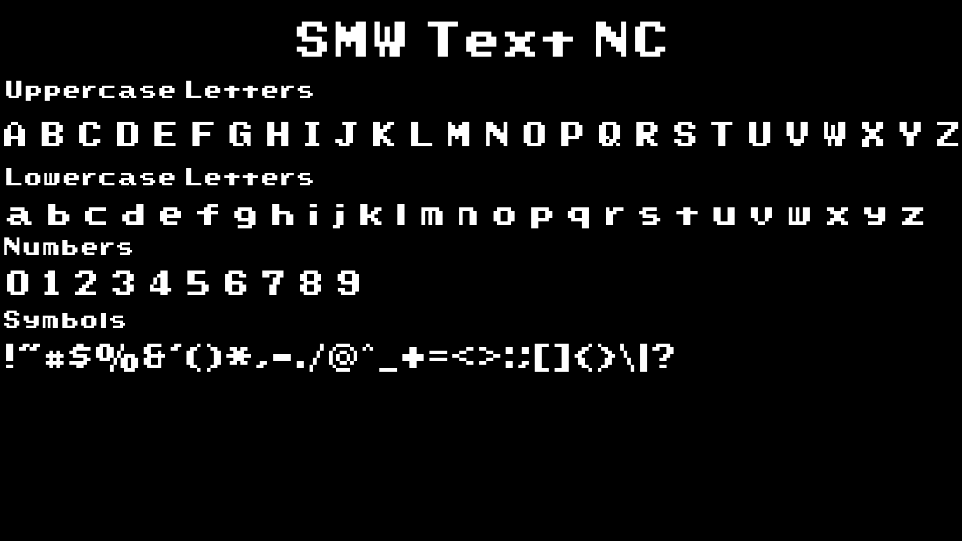 SMW Text NC by HammerBro101 on DeviantArt