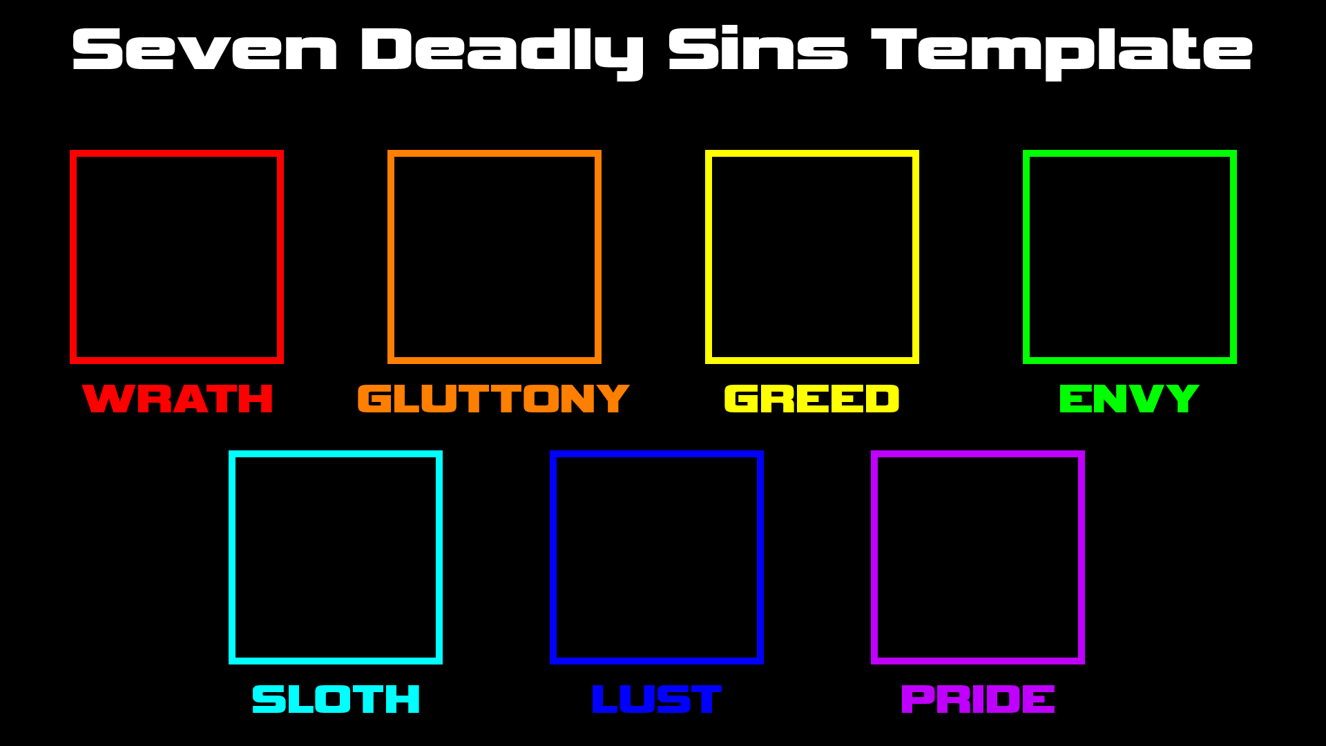 Seven Deadly Sins Template by HammerBro101 on DeviantArt