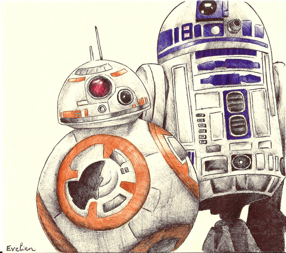 R2d2 En Bb8 by eviekeuh on DeviantArt