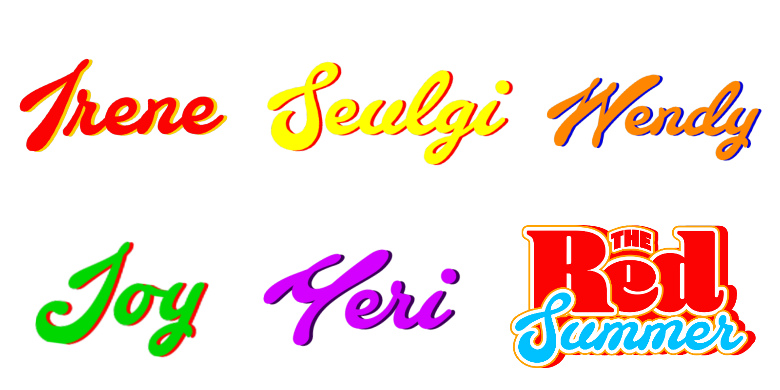 Red Velvet The Red Summer set svg+png by piesatir on DeviantArt