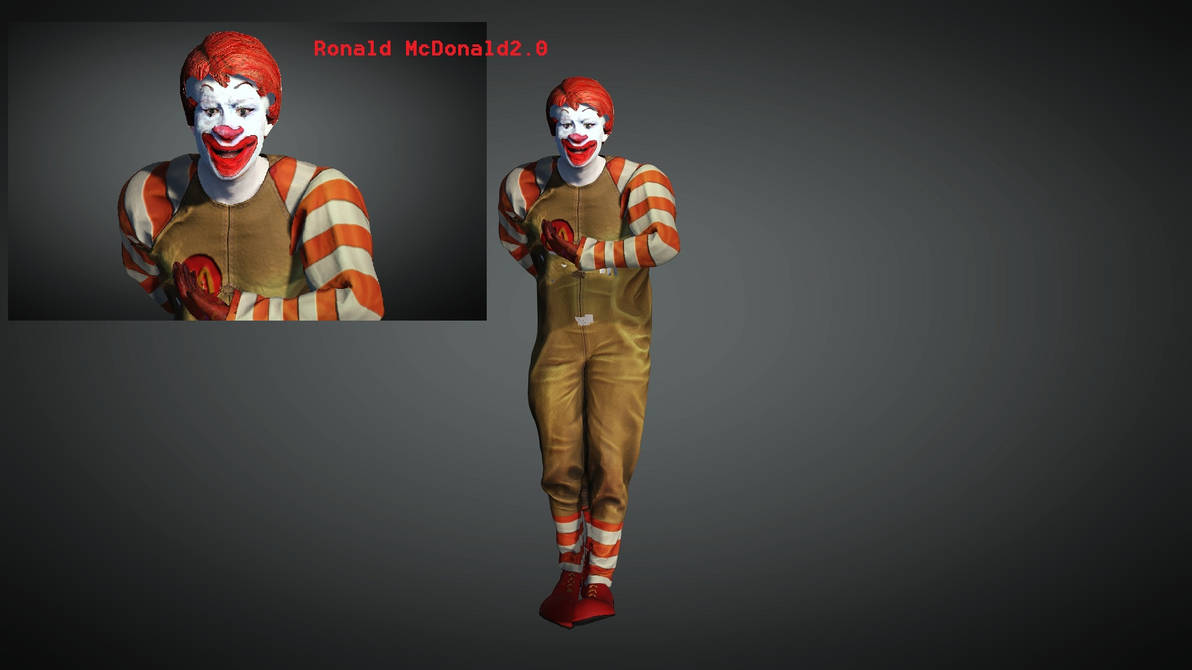 Ronald Mcdonald2.0 Fbx by XXDownToEarthfooXX on DeviantArt