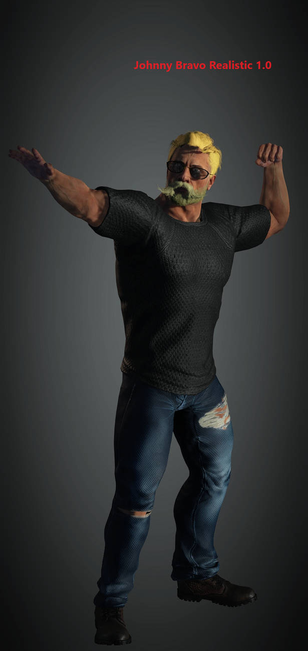 Johnny Bravo Realistic 1.0 by XXDownToEarthfooXX on DeviantArt