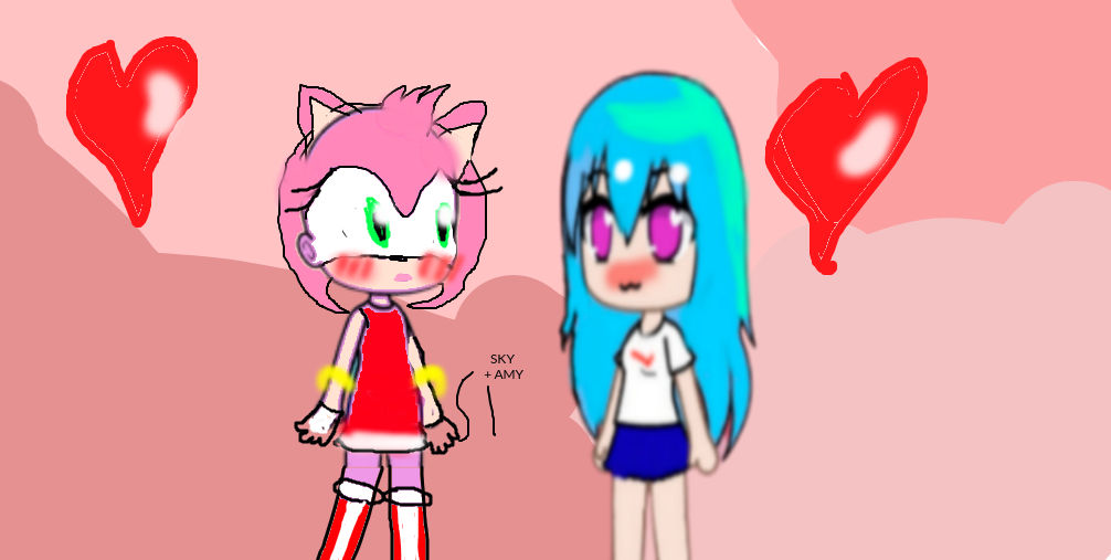 Sky + Amy by Rubyringfnf on DeviantArt