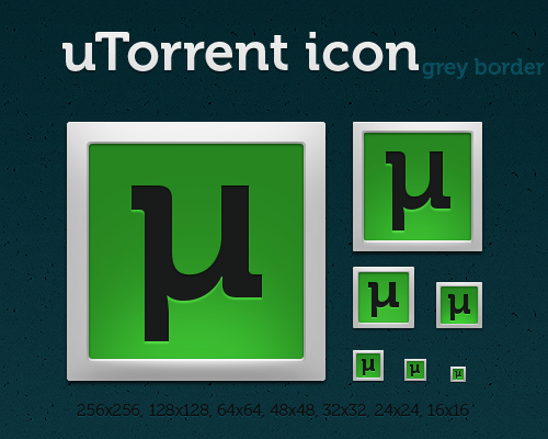 uTorrent icon grey border by dmpr0 on DeviantArt