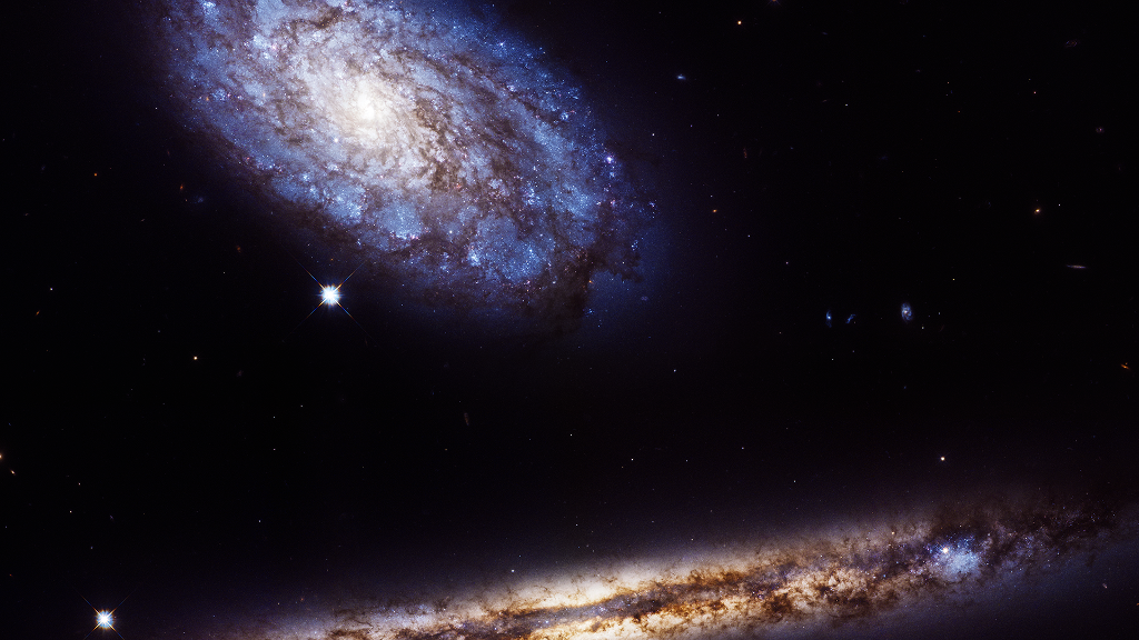 Dual Galaxy Wallpaper by Mike-Frett on DeviantArt