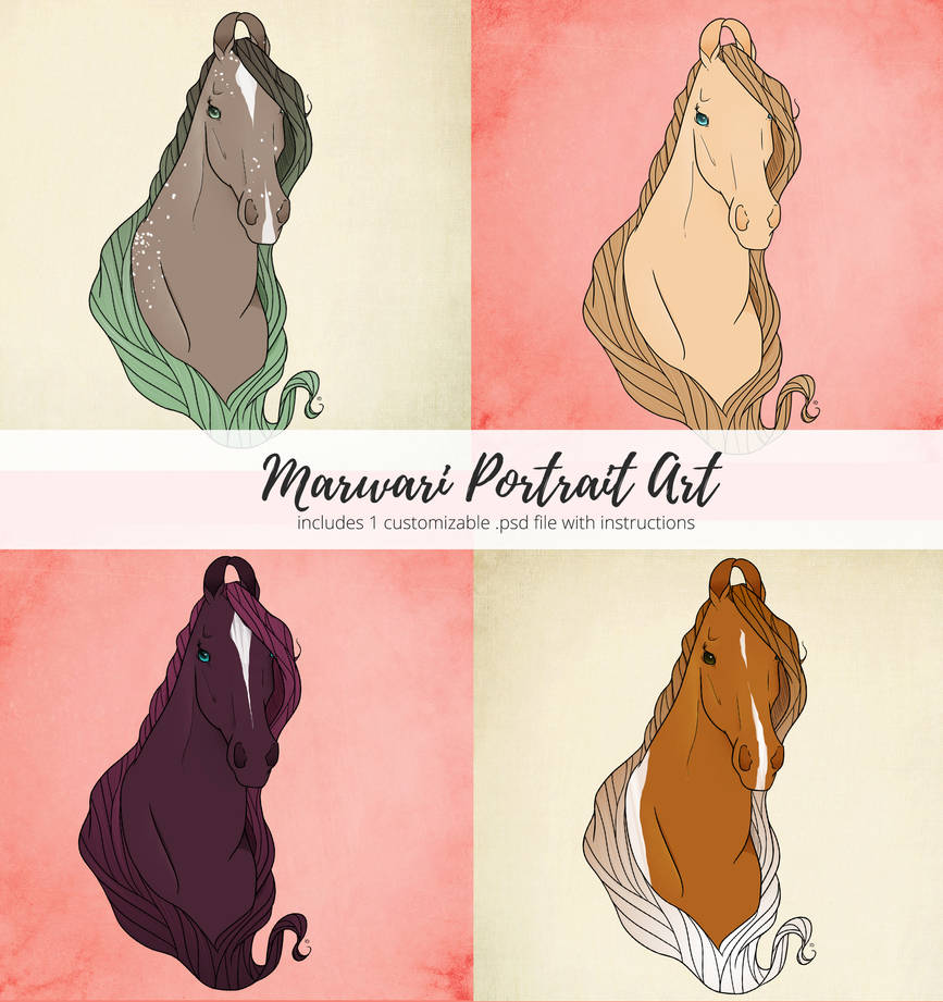 Marwari Portrait Art [for purchase] by ellidyrr on DeviantArt