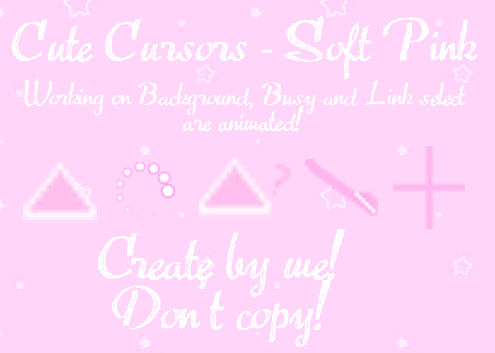 Cute Soft Pink Cursores by raquelteles on DeviantArt