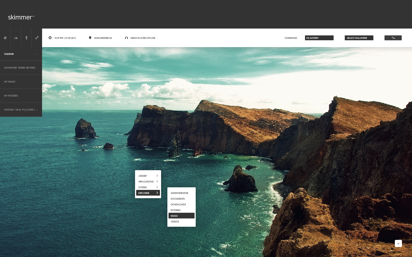 Skimmer Litestep Theme by wez89 on DeviantArt