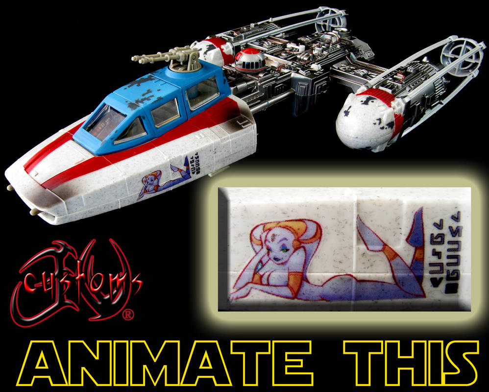 Y Wing With Sexy Twilek Girl Nose Art Jvcustoms By Jvcustoms On Deviantart