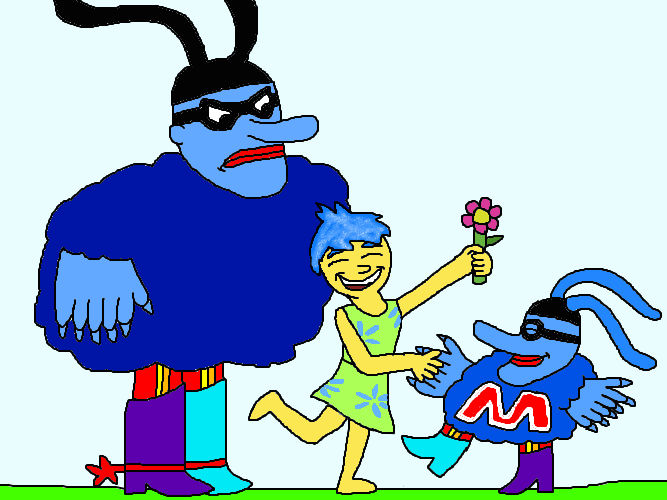 Joy and Blue meanies by nickel8 on DeviantArt