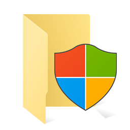 Windows Shield Folder Icon [.ICO] by EzzyDeath on DeviantArt