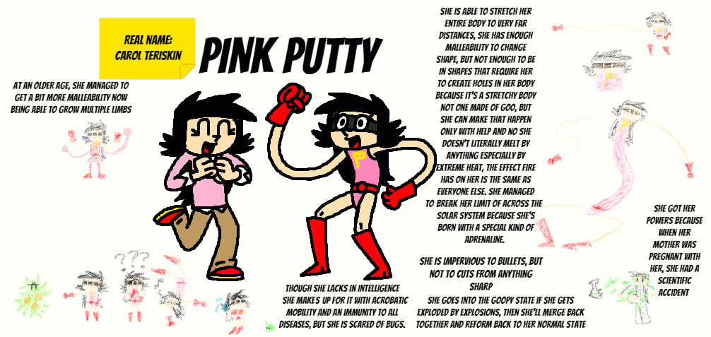 Super Weirdos profile: Pink Putty by Bermattra on DeviantArt