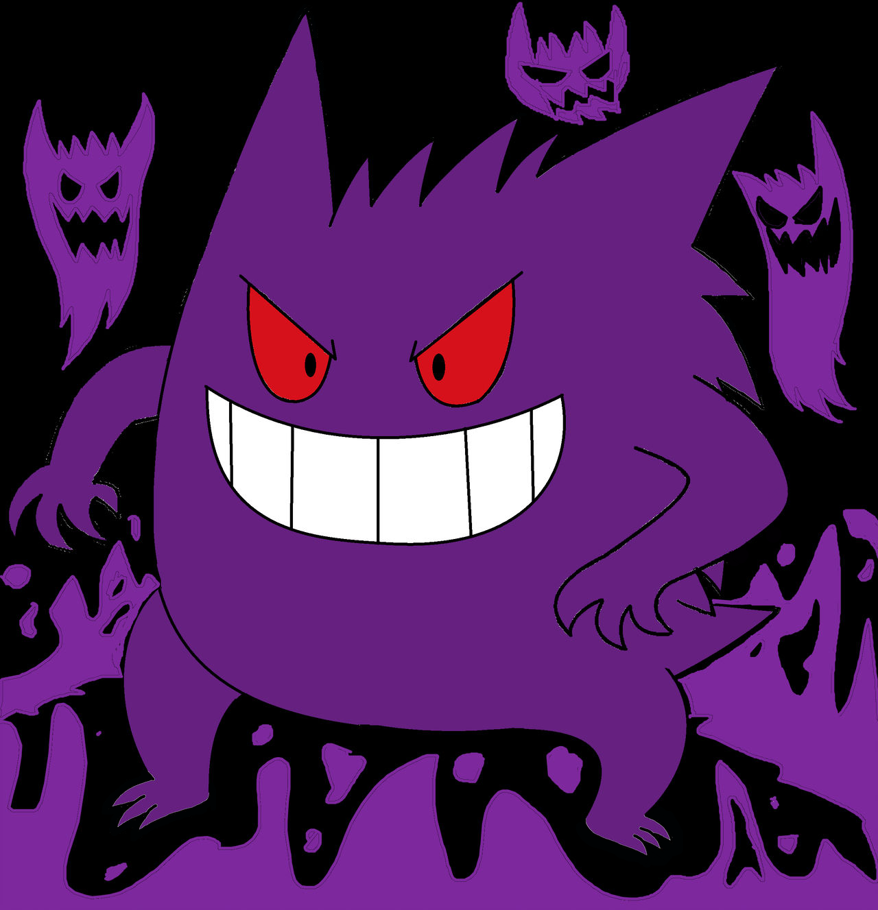 Gengar pic by Bermattra on DeviantArt