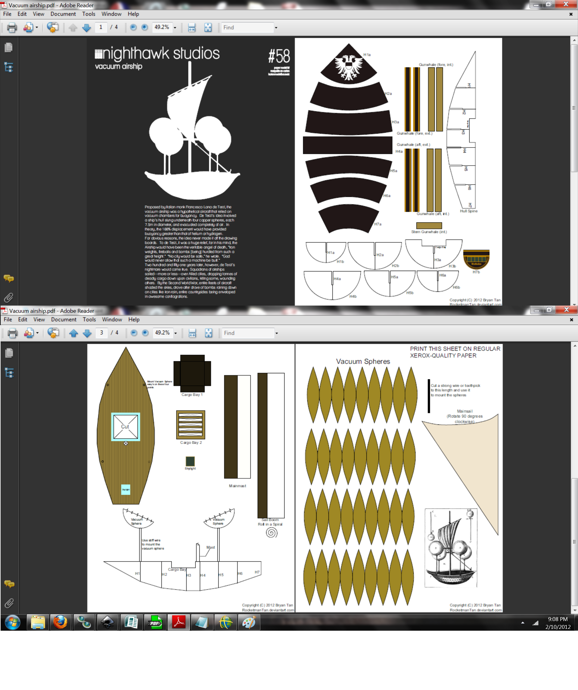 Steampunk Flying Ship papercraft by RocketmanTan on DeviantArt