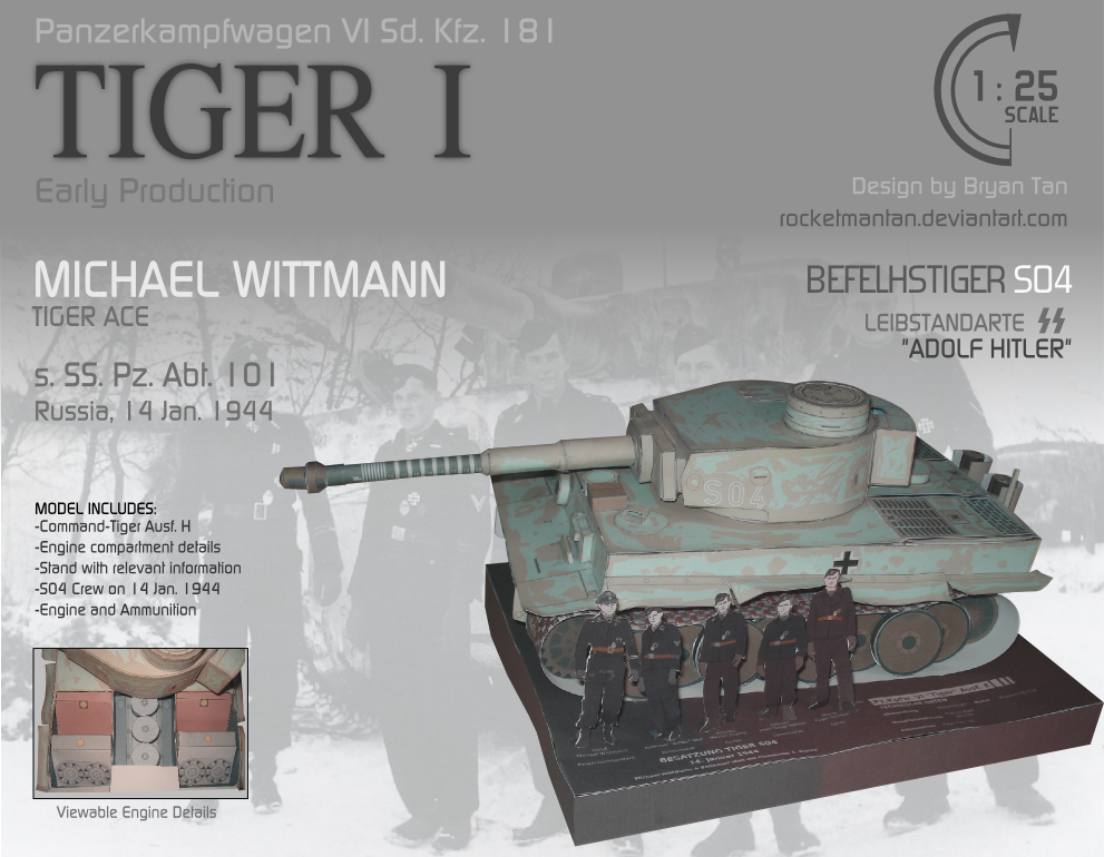 Tiger Tank Papercraft by RocketmanTan on DeviantArt