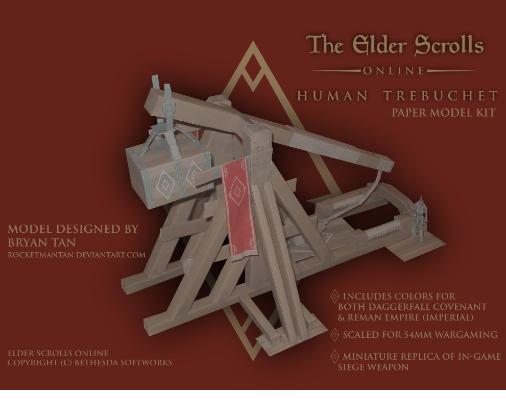 Elder Scrolls Online - Trebuchet Paper Model Kit by RocketmanTan on ...