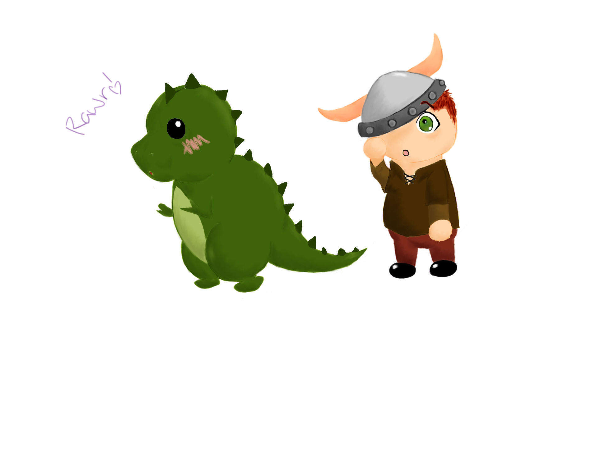 Dino and Viking by Alisha-town on DeviantArt